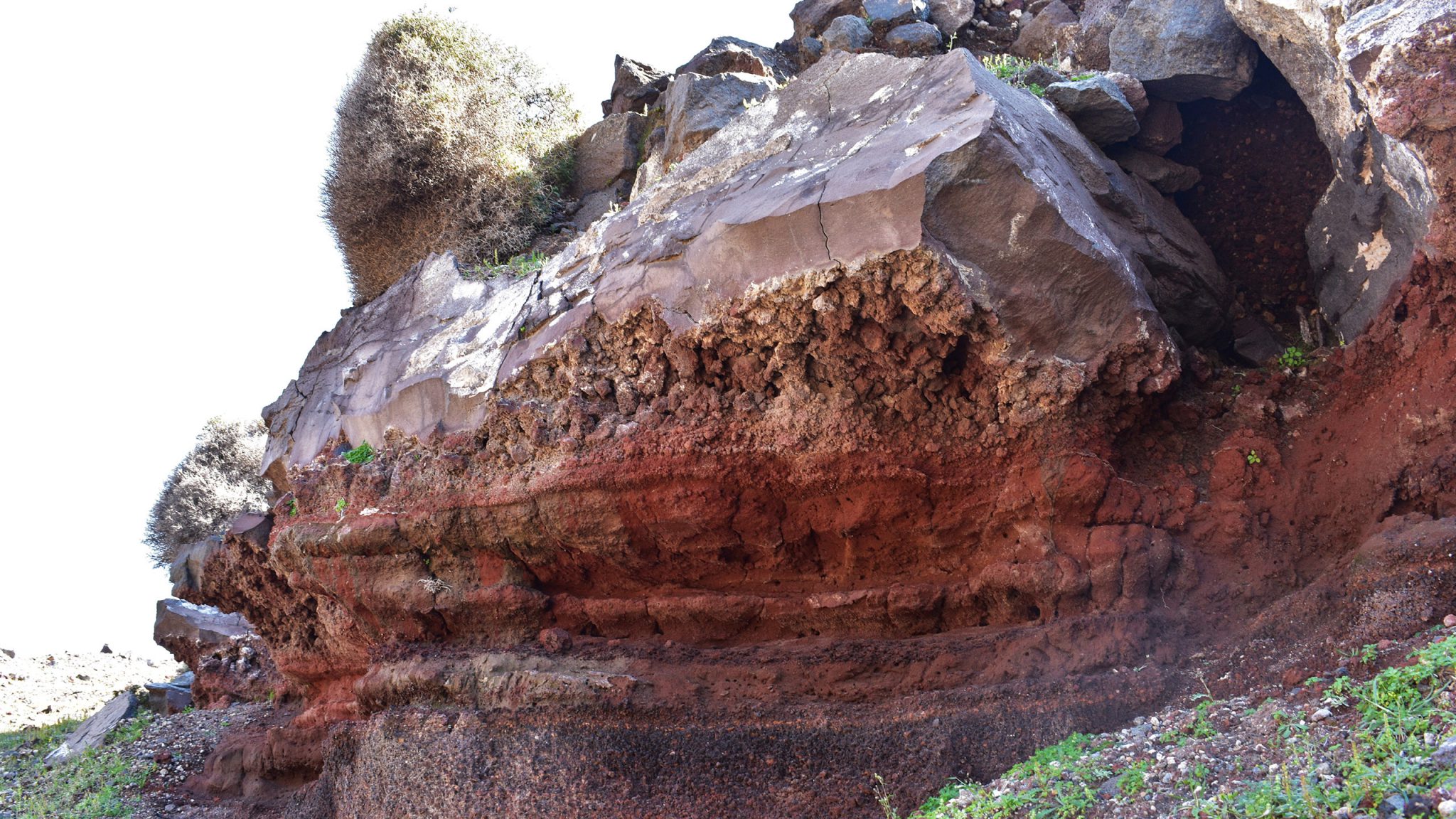 Basaltic – Andesitic Lava Flows covered by Scoria – Nisyros Geopark